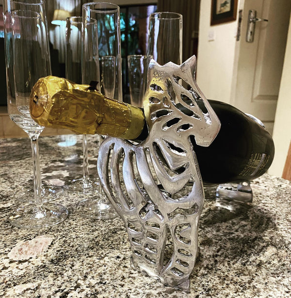 Wine Holder, Zebra – Simpli Simbi